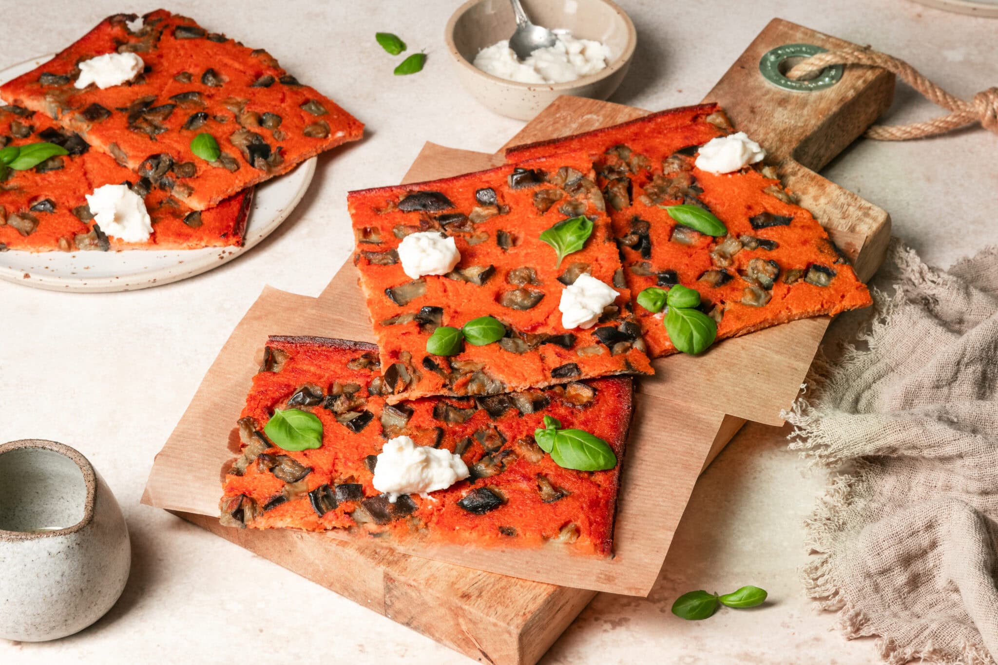 Tomato Farinata with Eggplants | Mutti Recipe