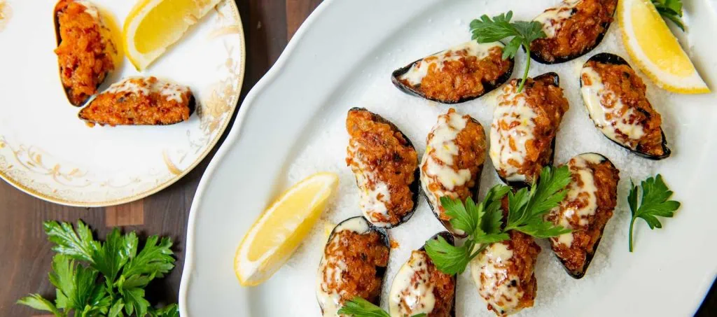 Rice Stuffed Mussels with Lemon Aioli | Mutti Recipe